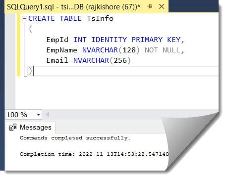 How To Create Table In Azure SQL Database Azure Lessons