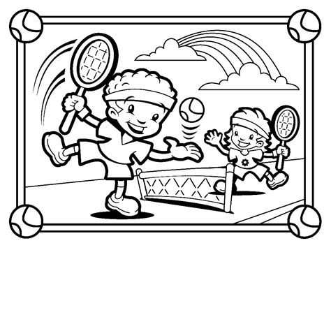 Sélection de dessins de coloriage tennis à imprimer sur LaGuerche