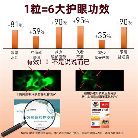 德国双心多维叶黄素30粒护眼片进口成人保护眼睛正品护眼丸胶囊 虎窝淘