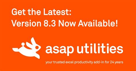 Asap Utilities 🚀 Save Hours In Excel With The New Asap
