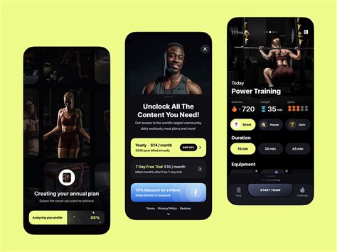 Mobile App Design For Ios Android Ui Ux Design For Fitness App By