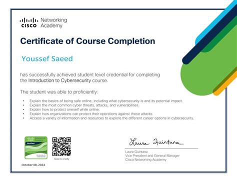 Cisco Networking Security Cybersecurity Ciscoacademy Youssef Saeed