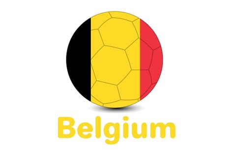 FIFA Wereldbeker Voetbal 2022 Met Vlag Van BELGI Qatar World Cup 2022