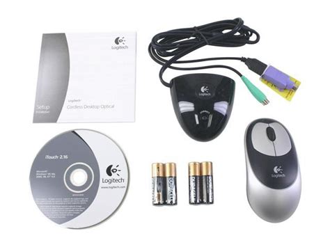 Logitech Cordless Desktop Optical Black RF Wireless Keyboard Newegg Com