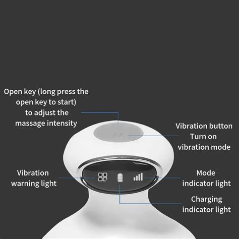 Electric Scalp Massager Cordless Electric Head Massager With Led Heads