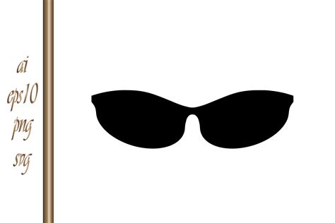 Glasses Icon Stencil Vector Graphic By Irynashancheva · Creative Fabrica