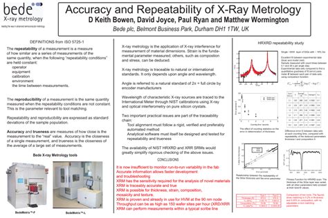 PDF Accuracy And Repeatability Of XRay Metrology