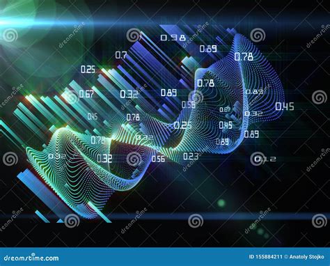 Abstract Color Grid Analysis Infographic Shines Big Data Concept Stock Image Image Of Data