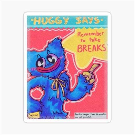 Poppy Playtime Huggy Wuggy Sticker For Sale By Keanmabaknm Redbubble