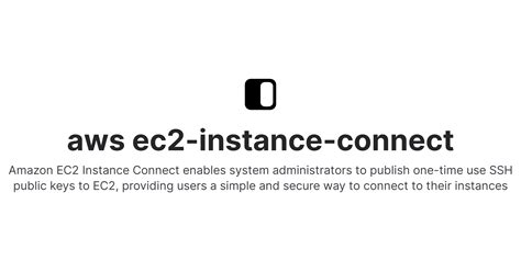 Aws Ec2 Instance Connect Fig