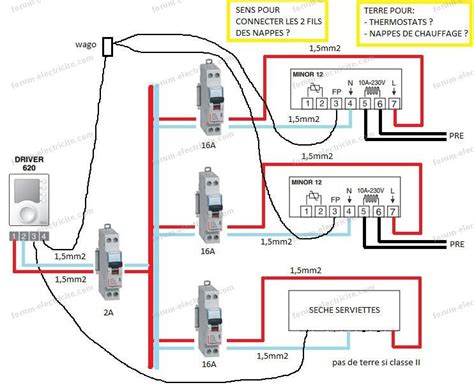 Raccorder chauffage au sol Forum Électricité