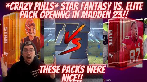 Crazy Pulls From Star Fantasy Vs Elite Pack Opening In Madden 23