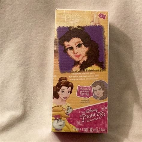Disney Office Belle Disney Princess Latch Hook Kit Nip 2 X 12 Poshmark