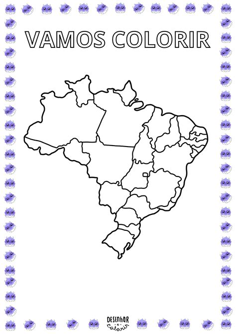 Mapa Do Brasil Para Colorir