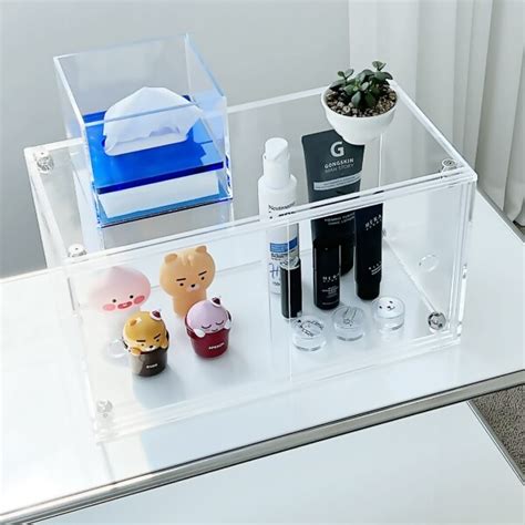 아크릴 다용도 멀티 수납 정리함 투명수납함 리빙박스 책상정리 주방정리 팬트리정리 아크리코