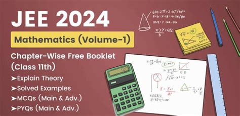 Jee Main And Advanced 2024 Mathematics Volume 1 Chapter Wise Theory Examples Mcqs Pyqs