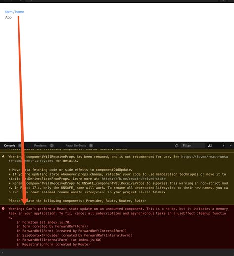 `input`组件包含一个`form item`的`addonbefore`的时候，如果路由跳转，会报错 · issue 22669