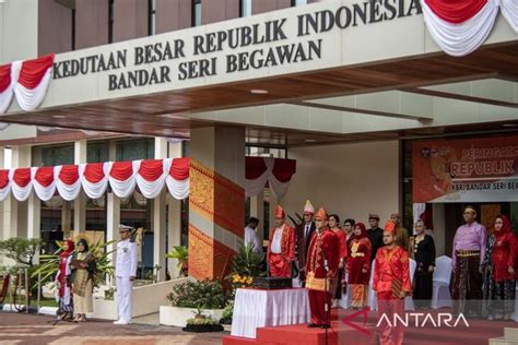 Upacara HUT Ke 78 RI Di KBRI Bandar Seri Begawan ANTARA News