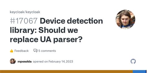 device detection library should we replace ua parser · keycloak