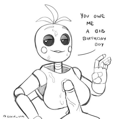 Rule 34 Animatronic Anthro Black And White Boobjob Chicken Cum Cum On