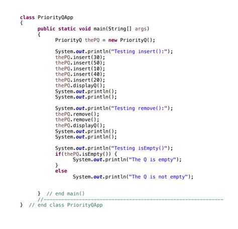 Solved From Book Implement A Priority Queue Based On A