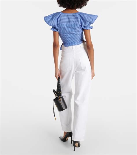 Kate Striped Cotton Top In Blue Vivienne Westwood Mytheresa