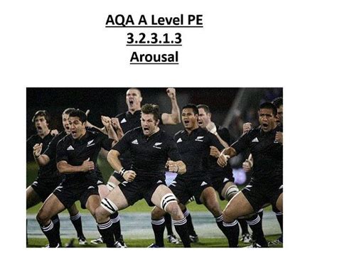 AQA A Level PE Arousal Teaching Resources