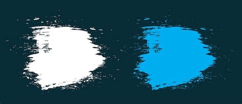 그런 지 페인트 브러시 스트로크 프레임 배너 프리미엄 벡터