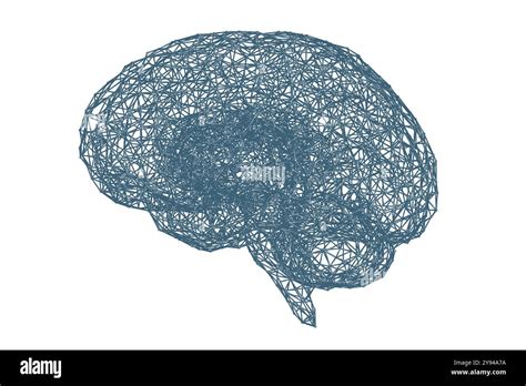 Artificial Neural Network Brain As Artificial Intelligence Network Abstract Brain Made Of