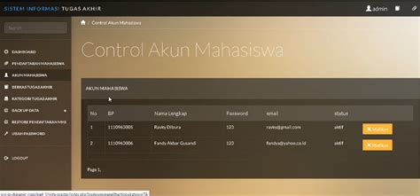 Download Source Code Sistem Informasi Tugas Akhir Berbasis Web