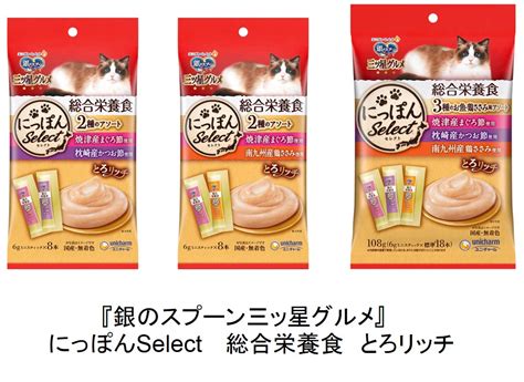 『銀のスプーン 三ッ星グルメ』にっぽんselect 総合栄養食とろリッチ 新発売｜2021年｜ニュースリリース｜企業情報 ユニ・チャーム