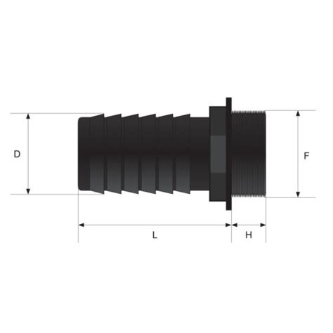Raccordo Dritto Maschio Completo Ø13 F1 2