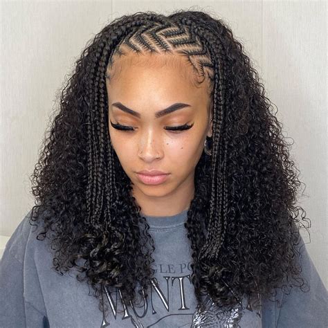 30 Braids With Curls That Are Immediate Stunners Braids With Curls