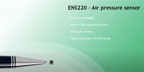 Introduction Ens220 Barometric Pressure Sensor Sciosense