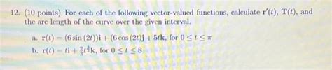 Solved Points For Each Of The Following Chegg