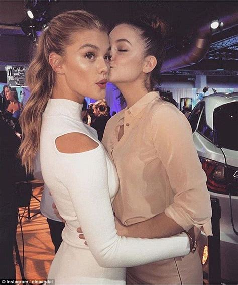 Nina Agdal Shows Some Leg In Daring Sheer Gown At Swimsuit Launch