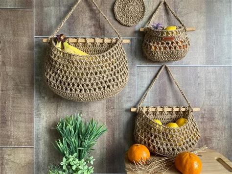 I Crocheted A Set Of Transformer Jute Baskets For The Farm Style