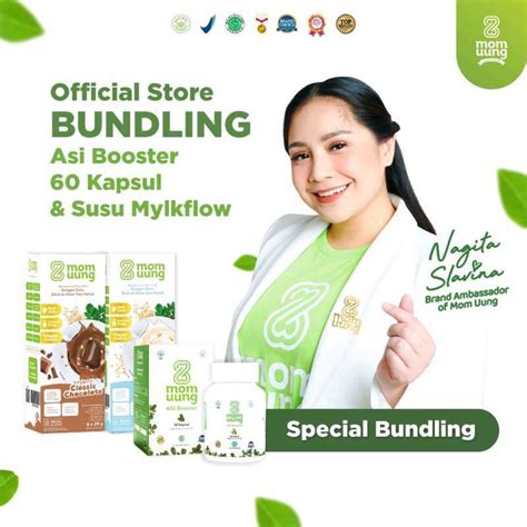 Jual MOM UUNG BOOSTER ASI SPECIAL BUNDLING 60 KAPSUL SUSU MYLKFLOW