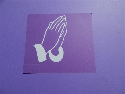 Praying Hands Decal Sticker