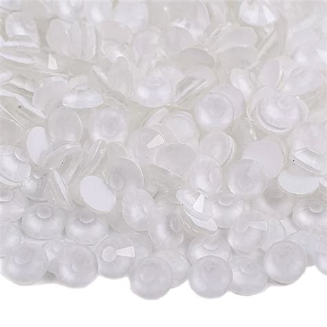 Neon White Round Glass Flatback Crystals Myblingthingz Diy