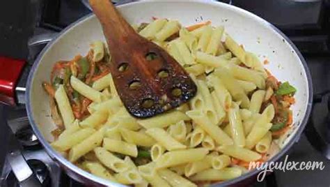 Marinara Penne Pasta With Vegetables • My Culinary Expressions