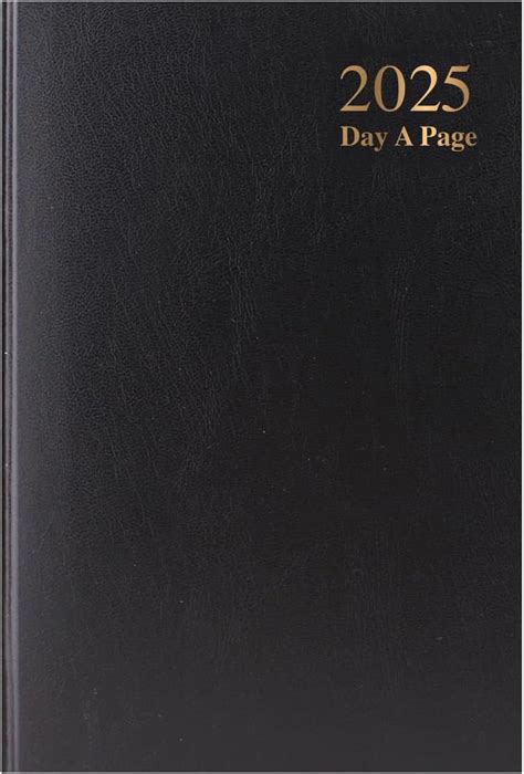 2025 A5 Day A Page Diary Full Year Hardback Casebound Work Planner