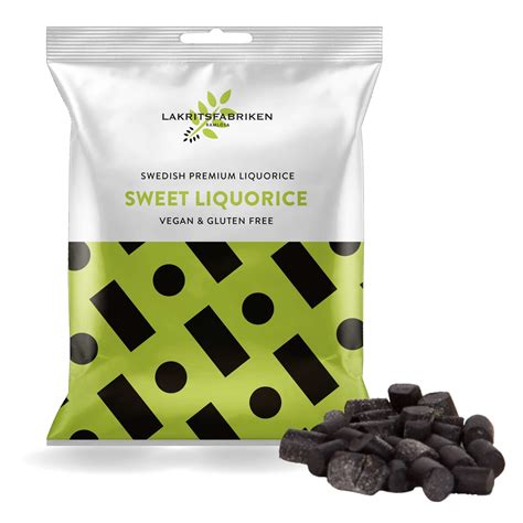 Lakritsfabriken Ramlosa Swedish Premium Black Liquorice Sweet And Soft Black