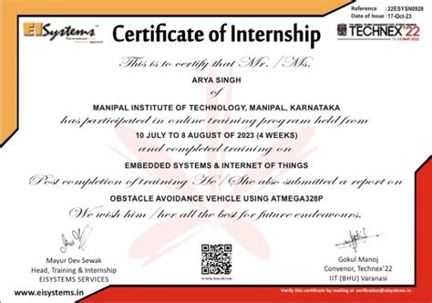 Embeddedsystems Internshipexperience Learningandgrowing Iot Arya