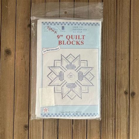 Jack Dempsey Cross Stitch Quilt Blocks Etsy