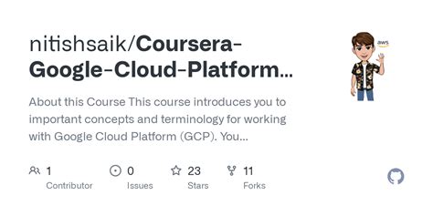 Issues Nitishsaik Coursera Google Cloud Platform Fundamentals Core