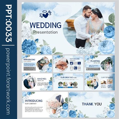 เทมเพลต Powerpoint นำเสนองานแต่ง Wedding ธีมดอกกุหลาบสีม่วง 0033