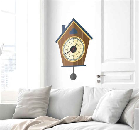 Aufkleber Uhr Kuckucksuhr Tenstickers