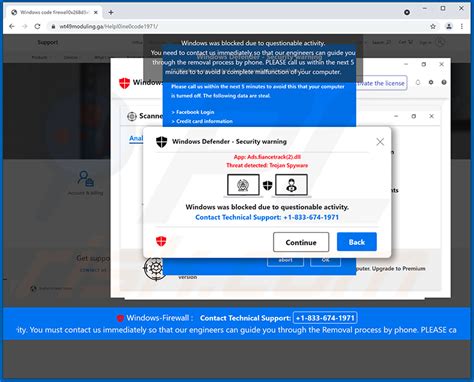 Windows Was Blocked Due To Questionable Activity POP UP Scam Removal