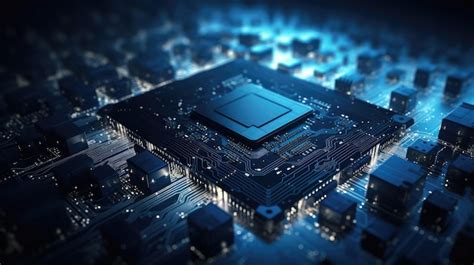 Premium Photo Advanced Computer Processor Circuit Board Closeup